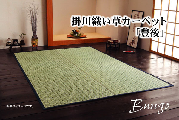 掛川織は九州筑後地方の伝統的な織り方です。大きな目と小さな目に交互に織り込んだ美しく洗練されたモダンなデザインが人気です。また、厳選された良質の太く長いイ草を高密度に織り込んでいますので丈夫で耐久性があり、しかも素足に心地よいクッション性と...