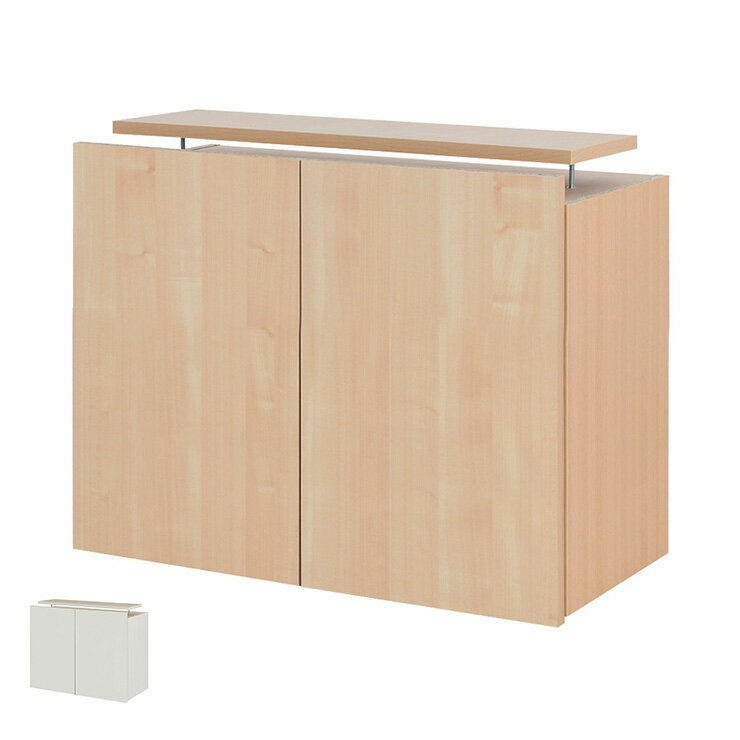 ■壁面ラック 本体専用オプション 上置き Lサイズ 252cm〜260cm・品番：CM-84UL・カラー：ナチュラル(N)、ホワイト(W)・製品サイズ（約）：幅84cm×奥行30.7cm×高さ72cm・内寸サイズ（約）：幅79.9cm×奥行...