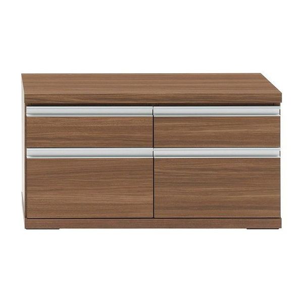 【商品説明】高さ48cmローチェスト。ラチスシリーズ、コミックシェルフシリーズとジョイントして使用することもできる。●大型引出し（下2杯）DVDソフトから衣類までたっぷり収納。●幅木用カット壁にピッタリ設置することができる。●サイズサイズ：...