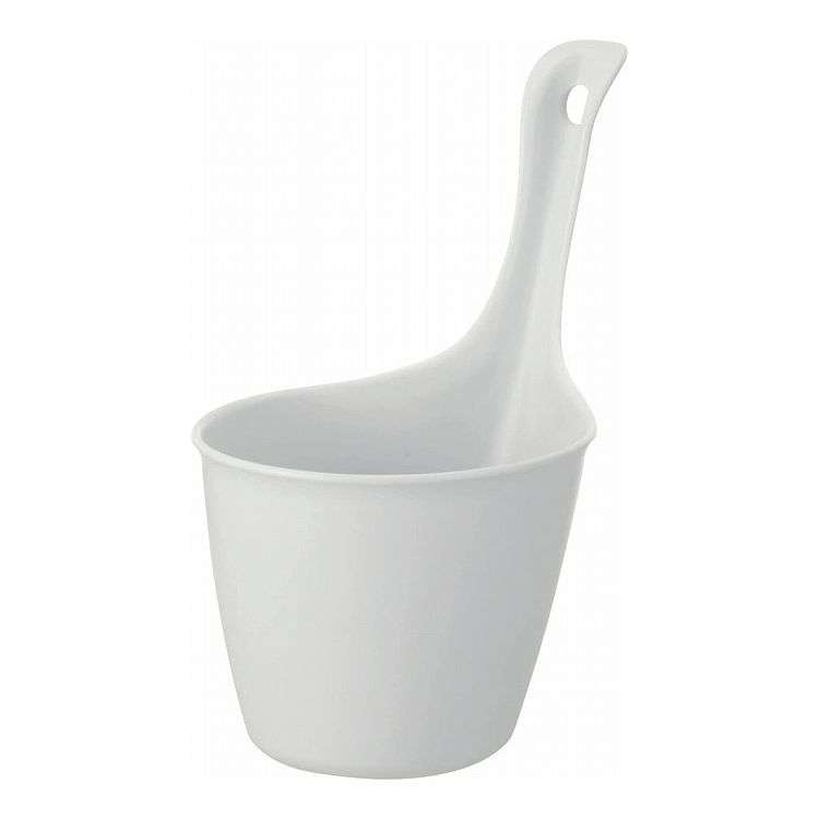 水切れが良くお手入れしやすい形状。吊下げ穴付き。Sカンを使用してタオルバーなどに掛けて収納できる。抗菌加工付き。外寸サイズ（約）幅14.5×高さ22.5×奥行24cm材質:ポリプロピレン重量（約）130g容量（約）1.3L【代引きについて】...