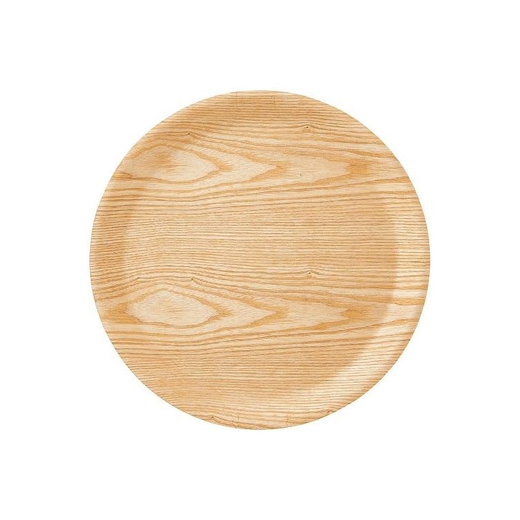 ノンスリップ加工付きの木製トレー。複数枚重ねて収納可能。水洗い・食器洗浄機・乾燥機には対応しておりません。サイズ（約）直径27×高さ1.5cm材質:天然木 積層材　表面塗装/ポリエステルウレタン塗装【代引きについて】こちらの商品は、代引きで...