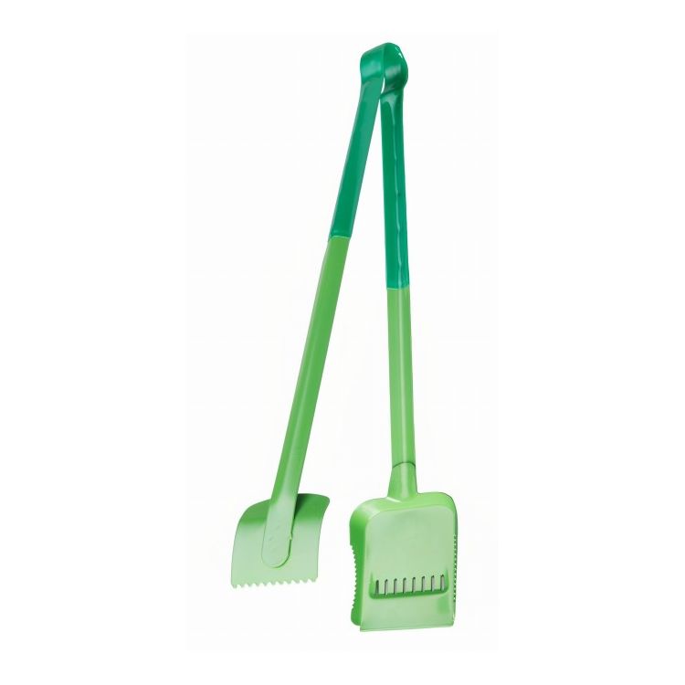 ごみ取りばさみの先端をスコップ状にしました。大きなごみも一気にすくう事が出来ます。スコップの大きさが大きくなりました。便利な水抜き穴付きサイズ（約）先端部幅9.5×全長46cm材質:本体/鉄（粉体焼付塗装）　グリップ部/PVCコーティング【...