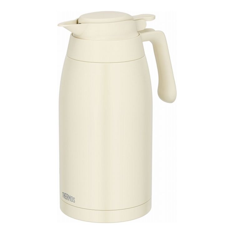 食洗機対応の卓上ポットが新登場！飲み頃長持ち。ステンレス製魔法びん構造で高い保温・保冷力。食洗機対応になって、お手入れ簡単！いつも清潔。押すだけで注げるワンタッチレバーで片手でもらくらく。約7cmの広口なので手が入りやすく、洗いやすい！サイ...