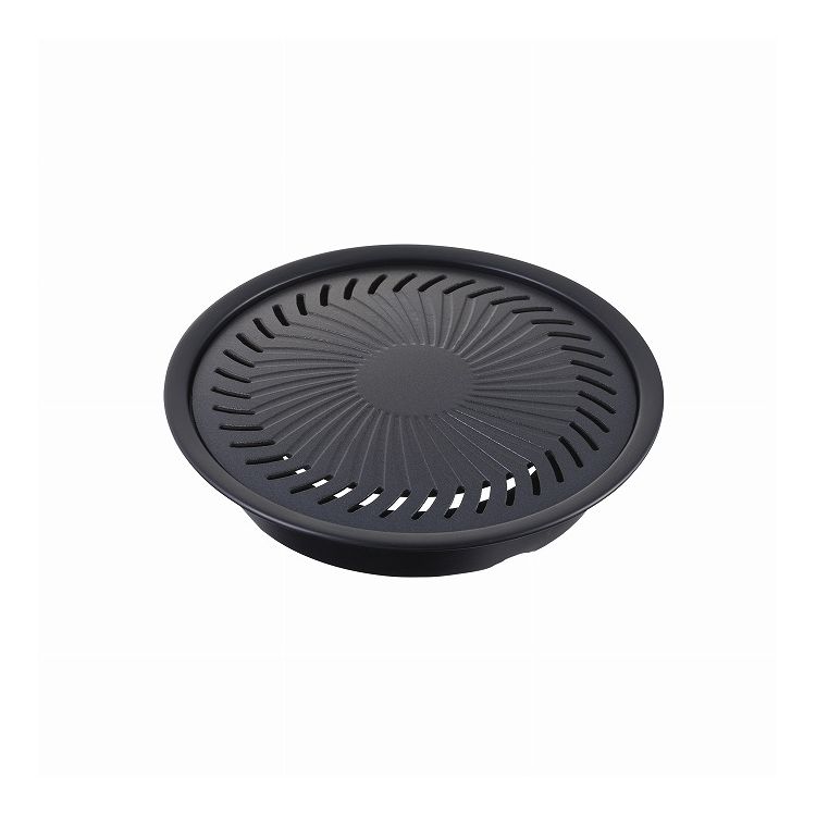 コンパクトで少人数でも美味しく焼肉が楽しめる焼き肉プレート。便利な補助取っ手付き。イワタニのカセットコンロでお使いいただけます。サイズ（約）直径21.5×高さ4.3cm材質:プレート/アルミダイカスト(フッ素樹脂加工)水受皿/スチール(焼付...