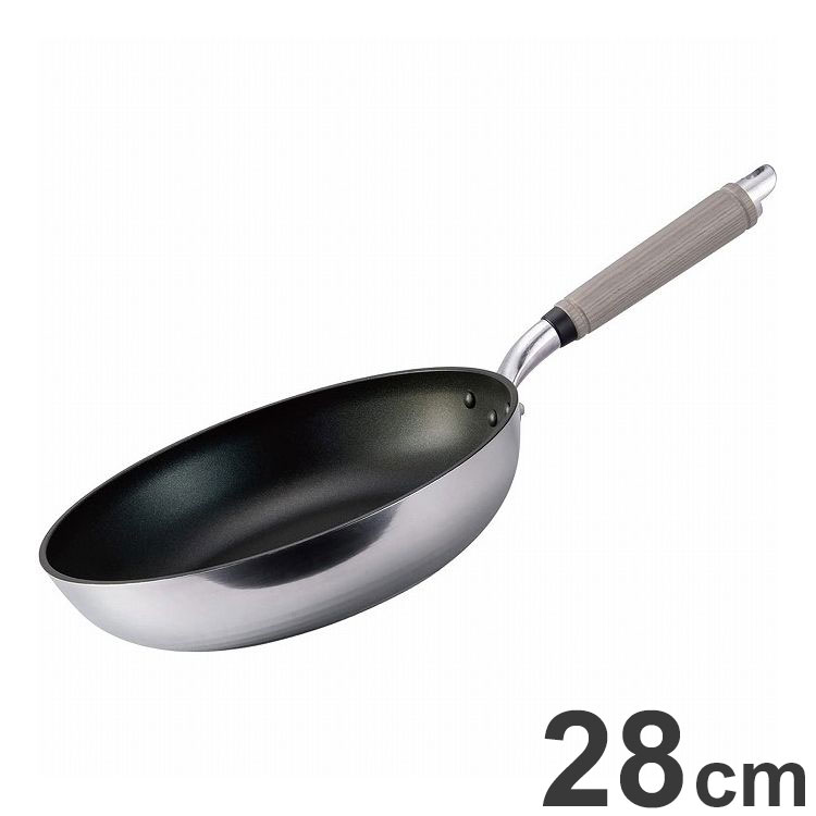 ◆耐久性抜群！！内面はダイキンの高級コーティングのシルクウエア加工なのでこびり付きにくく後片付けが簡単200万回の過酷な耐摩耗試をクリアしたダイキンのシルクウエア加工◆早く漫勉に火が通る！！素材は強度と熱伝導に優れたアルミマグネシウム合金鋳...