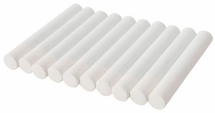 【商品詳細】ぬれた場所にも鮮明に書け、雨や水がかかっても、薄くならない。手が汚れにくいコーティング加工。衛生的で無害です。雨の日の現場に適している。晴天時も従来品と同様に使えます。建築用チョーク色：白入数：10本1本サイズ：直径10mm×長...