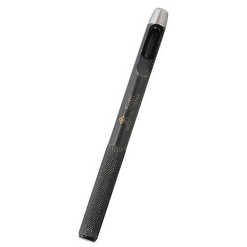 【商品詳細】皮・レザー・ビニール・紙・ゴム・うす板等の穴明けに使用してください。用途：皮・レザー・ビニール・紙・ゴム・うす板等の穴明け穴径サイズ：5mm使用方法：ポンチを垂直にして、頭部をハンマーでたたいて下さい。日本製【送料について】北海...