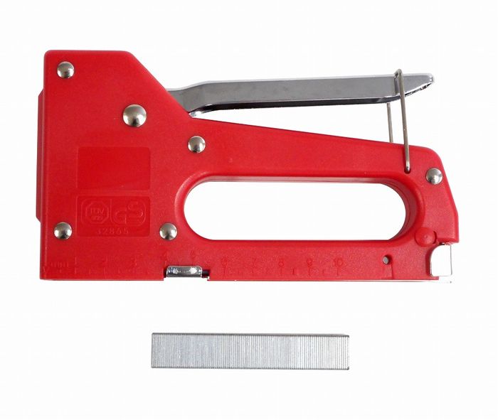 【商品詳細】ポスタ〜張り　椅子の張り替えなどに。カバーの張替え。布地の貼り付け。コンパクトで軽量。ボディは強力ABSプラスチック。外装シート打ち、家具（イス・ベッド）の補修、パネル・キャンバス張り等に。用途：外装シート打ち、家具（イス・ベッ...