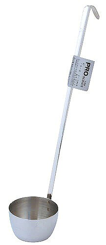 【商品詳細】全長：約260mm杓子部サイズ（約）：直径54mm×高さ33mm重量：約40g柄長：約220mm容量：約60cc18?8ステンレス鋼日本製【送料について】北海道、沖縄、離島は送料を頂きます。