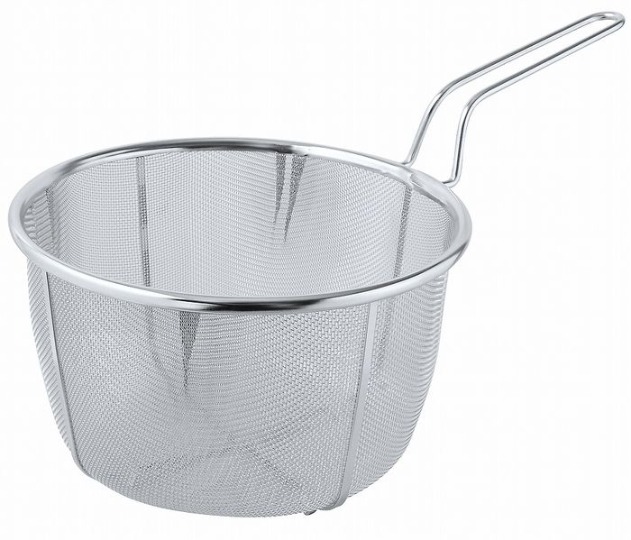 【商品詳細】■18〜8ステンレススチール製なので丈夫で長くお使いいただけます。■あらかじめ鍋にセットしておくと、パスタやそば等の麺類、また野菜や卵等の茹で物を鍋からあげるのに大変便利です。■野菜の水切りとしてもお使いいただけます。18〜8ス...