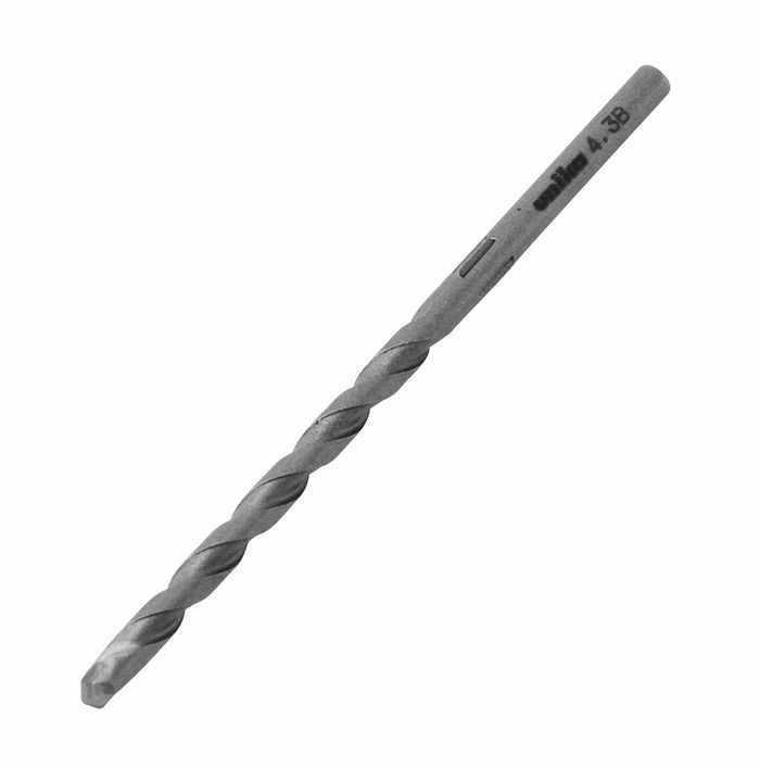 【商品詳細】コンクリート用（ブロック・モルタル・大理石）刃先径：4．3mm有効長：50mm全長：85mmBNタイプ・ストレートシャンク振動用ドリル用スリップ止付注意：使用する電気ドリルは、ドリルビットの指定のものを使用してください。ドリルビ...