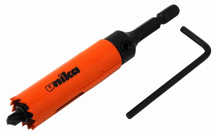 【商品詳細】有効深さ40mmを確保。ツバが無いため、明け継ぎ作業が可能。充電工具・充電ドライバーに特化した刃先仕様で、穿孔時のひっかかりやブレを軽減。インパクト軸シャンクの採用で、電気ドリルからインパクトドライバーまで幅広く対応。用途：薄鉄...