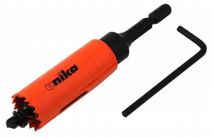 【商品詳細】有効深さ40mmを確保。ツバが無いため、明け継ぎ作業が可能。充電工具・充電ドライバーに特化した刃先仕様で、穿孔時のひっかかりやブレを軽減。インパクト軸シャンクの採用で、電気ドリルからインパクトドライバーまで幅広く対応。用途：薄鉄...