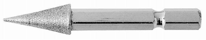 【商品詳細】電気ドリル・インパクトドリルドライバー等に取り付けてご使用下さい。意匠登録第1002836・意匠登録第1013135・意匠登録1002838用途：ガラス・焼入材・鉄鋼を削る、磨く、研ぐ全長：60mm重量：14g六角軸：6．35m...