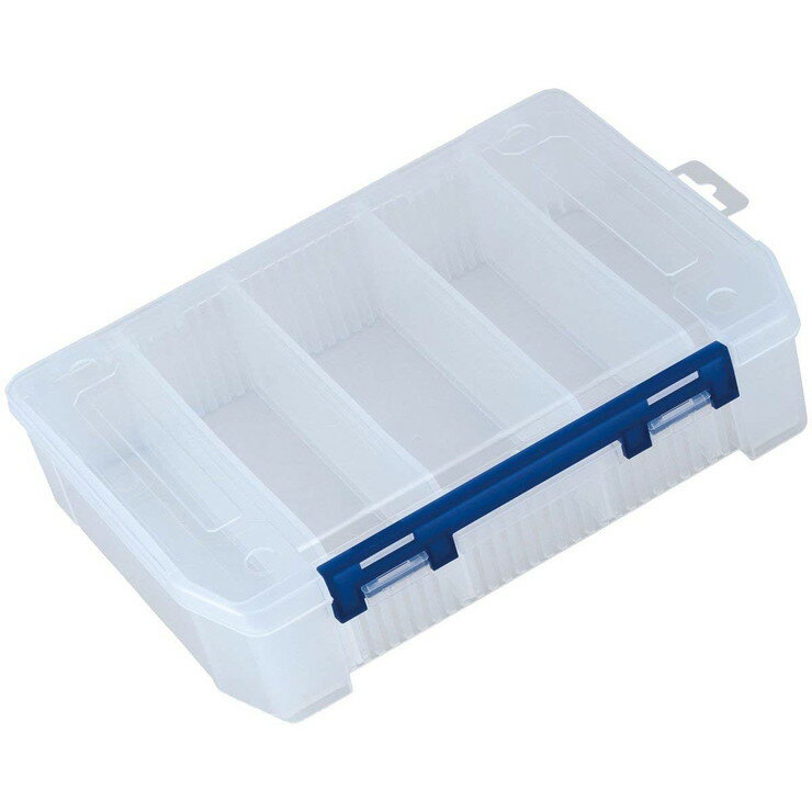 【商品詳細】深型サイズのパーツケース。短手方向の可変仕切板付きで、ペン・小型工具の収納に便利です。仕切板を取り外せばフリータイプになり収納物を選びません。本体外側にリブを立てる事により自立縦置き収納が可能です。大型一体フックでがっちりロック...