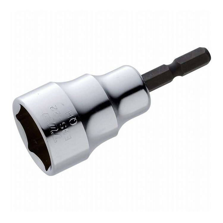 【商品特長】【製品サイズ(mm)】・長さ70・幅30・高さ30【生産国】日本【材質】本体：SCM435(鉄)【仕様】用途：ボルト・ナットの締め付け作業の際に呼び寸法：22mm差込角：6.35mm仕様：6角サーフェイスソケット仕様：シャンク部...