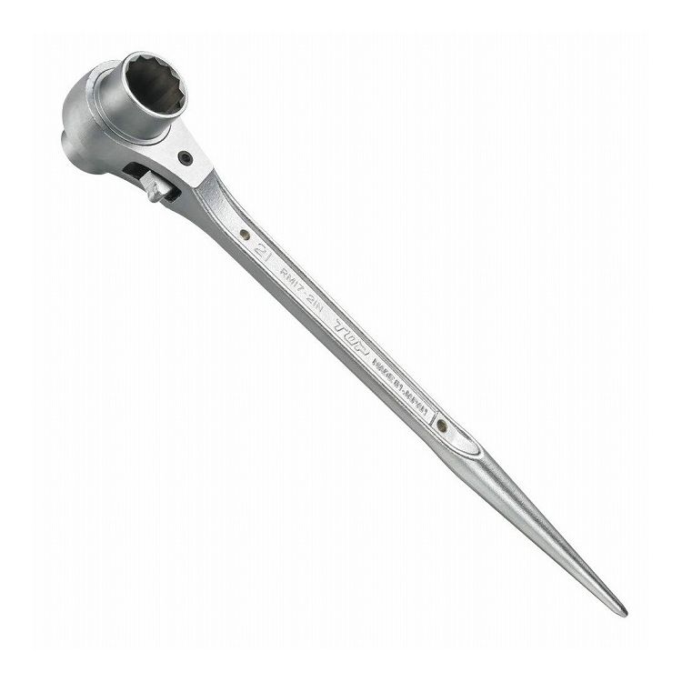 【商品特長】【製品サイズ(mm)】・長さ310・幅50・高さ40【生産国】日本【材質】本体：S55Cソケット：Cr-V【仕様】用途：ボルトやナットの締付け、緩め作業の際に対辺寸法：19×24mmサイズ：全長310mm保証トルク：367.7N...