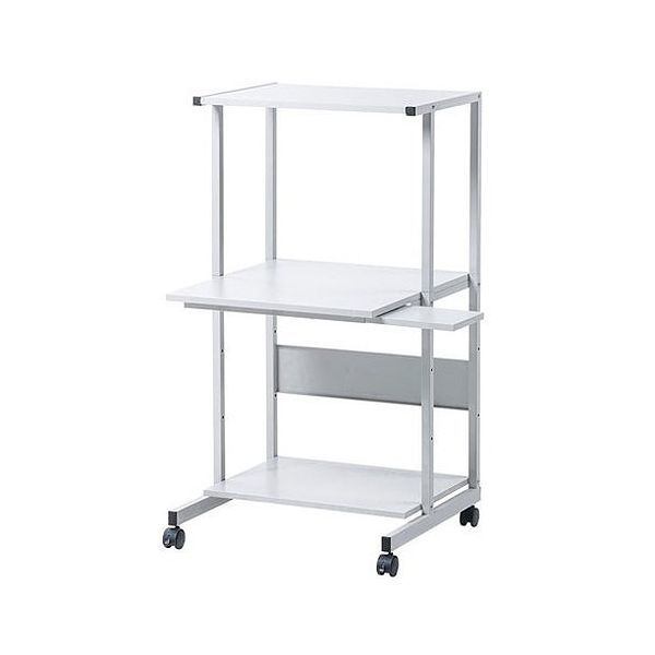 パソコンや周辺機器を省スペースに収納できるシンプルなパソコンラック。商品説明PC一式、プリンターなどPC環境に必要なものが収納できるシンプルなラックです。商品仕様製品タイプ：OAラック仕様：■材質:天板/木製(パーティクルボード)+メラミン...