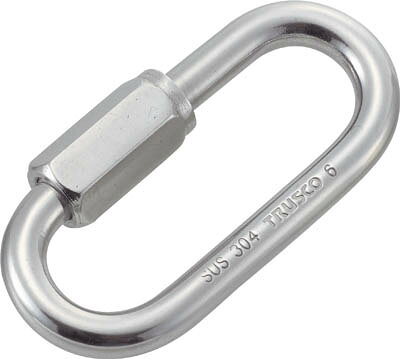 【メーカー型番】TRC-2.5【JANコード】4989999273700【ブランド】TRUSCO 　【特徴】●ナットを回すだけで簡単に開閉できます。【用途】●チェーンなどの端末に取り付け、ジョイント金具として。【仕様】●使用荷重(kN):0...