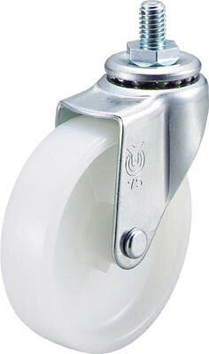 【メーカー型番】ET-75N【JANコード】4989999676228【ブランド】TRUSCO 　【特徴】●始動抵抗が軽く、使いやすいキャスターです。【用途】【仕様】●許容荷重(kgf):51●車輪径D(mm):75●車輪幅(mm):21●...