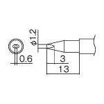 【メーカー型番】T12-DL12【JANコード】4962615016752【ブランド】白光　【特徴】【用途】【仕様】●コテ先名称:1.2DL型●質量(g):10●鉛フリーはんだ対応●適合コテ:FM2027・FM2028●適合ステーション本体...