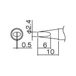 【メーカー型番】T12-D24Z【JANコード】4962615016790【ブランド】白光　【特徴】【用途】【仕様】●コテ先名称:2.4D型（Z）●質量(g):10●鉛フリーはんだ対応●適合コテ:FM2027・FM2028●適合ステーション...