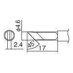 【メーカー型番】T12-KF【JANコード】4962615017049【ブランド】白光　【特徴】【用途】【仕様】●コテ先名称:KF型●質量(g):10●鉛フリーはんだ対応●適合コテ:FM2027・FM2028●適合ステーション本体:FX95...