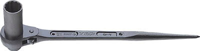 【メーカー型番】RM-13X17SL【JANコード】4975180374868【ブランド】TOP【特徴】●正逆は切り替え爪式です。●片口（対辺サイズの大きい方）が超ロングソケットです。●本体はサビにくいカチオン塗装です。●便利なシノ付です。...