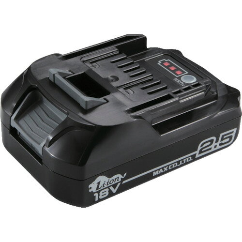 【商品詳細】●18V 2.5Ahリチウムイオン電池パックです。●残量表示付です。●種類：電池パック●電圧(V)：18●容量(Ah)：2.5●電源(V)：-●消費電力(VA)：-●製造国：中国●蓄電池電圧：18V●充電時間：40分原産国中国J...