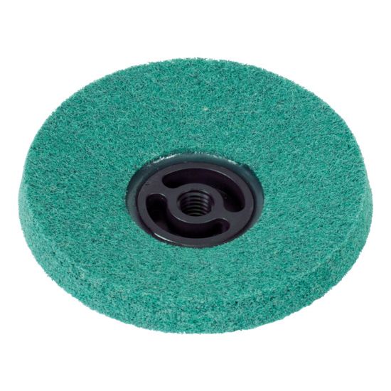 【商品詳細】●傘型の特殊形状に加工されているため、常にディスクの先端がワークにあたり、美しい仕上げができます。●柔軟性が高く、凹凸面にもよく馴染み、ワークを削りすぎません。●目づまりが少なく、ナイロンの溶着がありません。●ワイヤブラシのよう...