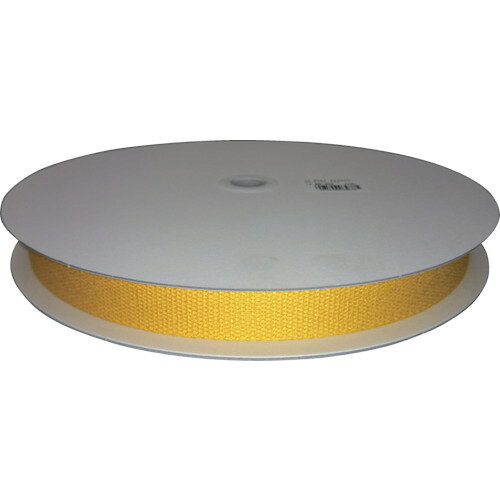 【商品詳細】●カラフルな色あいで手触りが良いベルトです。●専用金具との組み合わせで用途が広がります。●バック等の肩掛けベルトなどに。●色：イエロー●幅(mm)：25●長さ(m)：25●引張強度(kgf)：188.3●厚さ(mm)：1.8●ド...