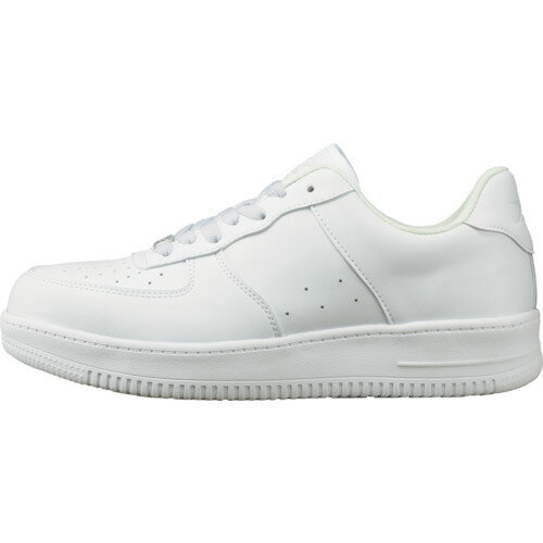 【商品詳細】●水や油で滑りにくい耐滑ソールを採用しています。●一般作業に。●色：ホワイト●寸法(cm)：26.5●足幅サイズ：EEEE●耐圧迫荷重(kN)：4.5±0.04●JSAA B種認定品●耐油性ゴム底●耐圧迫性荷重：4.5±0.04...