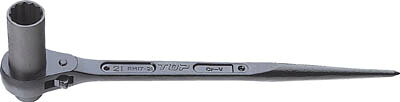 【メーカー型番】RM-17X21SL【JANコード】4975180375087【ブランド】TOP【特徴】●正逆は切り替え爪式です。●片口（対辺サイズの大きい方）が超ロングソケットです。●本体はサビにくいカチオン塗装です。●便利なシノ付です。...