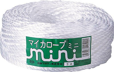 【メーカー型番】MLPM-3A【JANコード】4950886225201【ブランド】石本　【特徴】●切り口がばらつかない熱融着タイプの3本撚ひもです。【用途】●一般包装用。【仕様】●色:白●標準幅(mm):4●長さ(m):70●質量(g):...