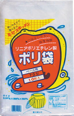 【メーカー型番】N-9750【JANコード】4906696100108【ブランド】積水　【特徴】●強度が強いポリ袋です。【用途】【仕様】●縦(mm):900●横(mm):800●厚み(mm):0.04●容量(L):70●色:透明●質量(g)...