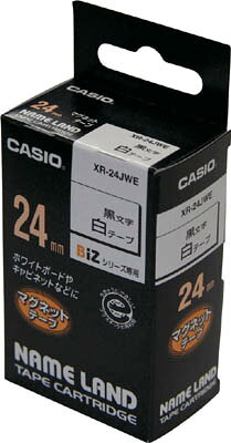 【メーカー型番】XR-24JWE【JANコード】4971850147763【ブランド】カシオ【特徴】●マグネット付のテープなので、印字してホワイトボードなど多彩に使用できます。●印刷後そのまま、スチール製の物へ貼り付けができます。【用途】【...