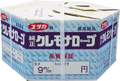 【メーカー型番】VMP-6【JANコード】4903599055627【ブランド】ユタカ【特徴】●手触りが良く扱いやすい、耐候性、耐久性に優れた強度の強いロープです。●緑の糸印が約1m間隔に入っています。●箱入りの為、ロープが汚れません。【用...