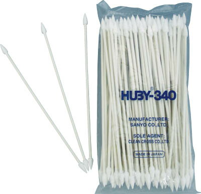 【メーカー型番】CA-008MB【JANコード】4936613009412【ブランド】HUBY【特徴】●優れた吸収性で、かつコットンが膨潤しません。●残留溶解物質が少量です。●静電防止およびシリコーンフリーのパッケージです。●軸は紙軸で両面...