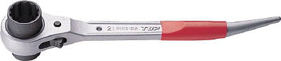 【メーカー型番】RM-17X19A【JANコード】4975180389114【ブランド】TOP【特徴】●正逆は切り替え爪式です。●本体はアルミ製のため、超軽量化を実現しました。●サイズ別、色分け滑り止めグリップ付です。●仮設足場作業に最適で...