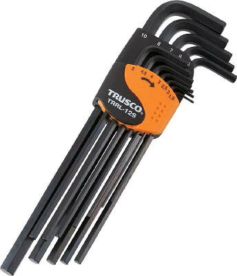 【メーカー型番】TRRL-12S【JANコード】4989999123937【ブランド】TRUSCO 　【特徴】●ホルダが回転でき、各サイズの六角棒レンチの出し入れがしやすいです。【用途】【仕様】●セット内容(mm):1.5、2、2.5、3、...