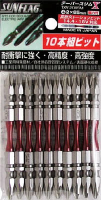【メーカー型番】TXV-2110M【JANコード】4906842111118【ブランド】サンフラッグ 　【特徴】●当社オリジナルのトーション加工で、左右の回転トルクを吸収する事により、先端の耐久性を大幅にアップしています。●先端がスリム形状...