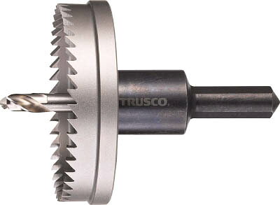 【メーカー型番】TE16【JANコード】4989999819328【ブランド】TRUSCO 　【特徴】●引っ掛かりのない安全設計で鉄板の穴あけに最適です。●鉄板、亜鉛鉄板、ブリキなどの穴あけに最適です。●電気ドリル専用です。【用途】●被削材...