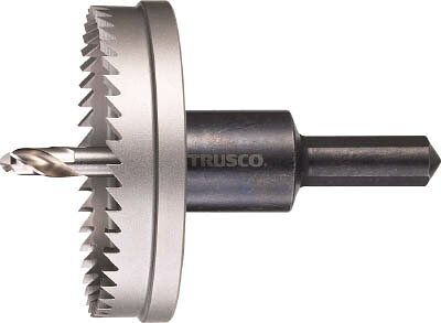【メーカー型番】TE79【JANコード】4989999820409【ブランド】TRUSCO 　【特徴】●引っ掛かりのない安全設計で鉄板の穴あけに最適です。●鉄板、亜鉛鉄板、ブリキなどの穴あけに最適です。●電気ドリル専用です。【用途】●被削材...