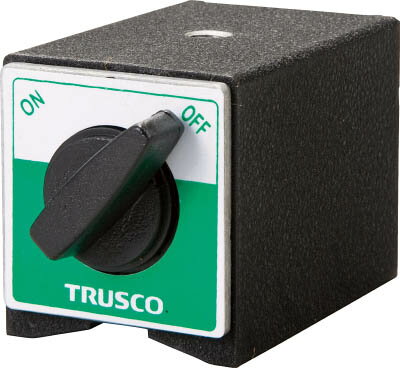 【メーカー型番】TMH100A【JANコード】4989999337525【ブランド】TRUSCO 　【特徴】●コンパクトサイズで高磁力の廉価版マグネットホルダ台です。●吸着面はパイプ・丸棒にも吸着するV形構造になっております。●磁力がON/...