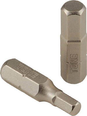 【メーカー型番】BTH2S【JANコード】4953488295320【ブランド】TONE【特徴】●差込角6.35mmのヘキサゴンビットになります。【用途】【仕様】●全長(mm):25●セット内容:BT-H2×5個●二面幅寸法(mm):2●質...