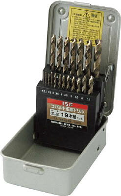 【メーカー型番】COD-19S【JANコード】4957656530527【ブランド】IS　【特徴】【用途】●被削材:ステンレス、難削材。【仕様】●セット内容(mm):1.0?10.0/（0.5とび）●質量(kg):0.73【材質／仕上】●コ...
