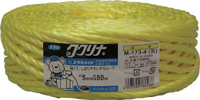 【メーカー型番】M-173-4【JANコード】4903599180466【ブランド】ユタカ【特徴】●溶着品なので、切り口がほぐれません。【用途】●一般荷造り、結束など。【仕様】●標準幅(mm):5●色:黄●長さ(m):80●質量(g):28...