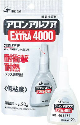 【メーカー型番】AA-4000-02AL5【JANコード】4960202142105【ブランド】アロン【特徴】●耐熱・耐衝撃強度用です。●速硬化タイプです。●使用温度範囲は-40?120℃です。【用途】●各種金属、汎用プラスチックの接着。●...