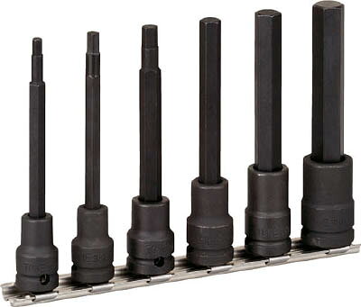 【メーカー型番】HKH306L【JANコード】4953488087680【ブランド】TONE【特徴】●ソケットをホルダーに組み込んだ使いやすいセットです。【用途】●六角穴付きボルト・ねじの締付け、緩め作業用。【仕様】●差込角(mm):9.5...