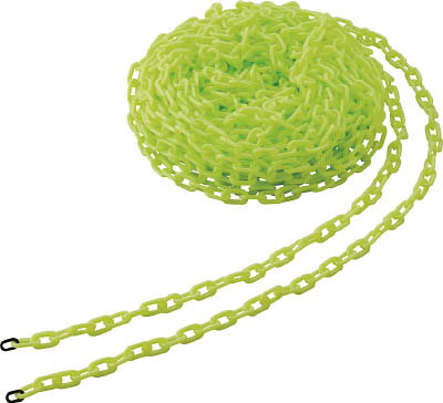 【メーカー型番】TPC-6LY【JANコード】4989999176179【ブランド】TRUSCO 　【特徴】●プラスチック製で軽量タイプのチェーンです。●使用場所に応じて必要な長さにカットできます。【用途】●人の誘導や進入禁止用の間仕切り。...